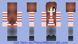 Striped Girl Minecraft Skin