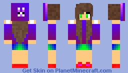 Pretty Brown Haired Bunneh Girl★★ Minecraft Skin