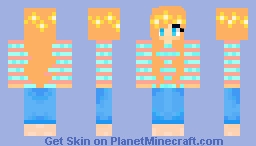 Flower Hair Minecraft Skin