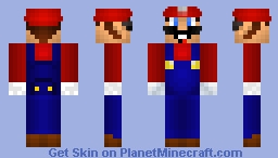 Mario Minecraft Skin