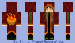 Fire Mage Minecraft Skin