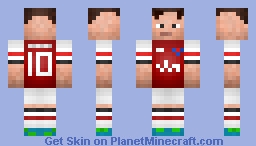 Some guy in Arsenal jersey Minecraft Skin