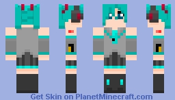 Hatsune Miku Minecraft Skin