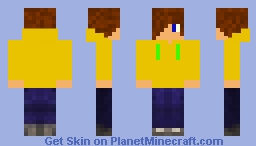 Man in yellow jacket Minecraft Skin