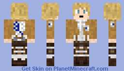 Armin from Attack on Titan Minecraft Skin