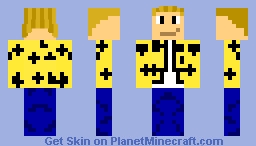mullet man Minecraft Skin
