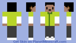 Guy in green shirt Minecraft Skin