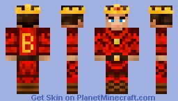 Red BlockbyBlock Minecraft Skin