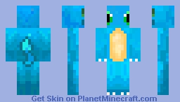 Blue Flame Charmander Minecraft Skin