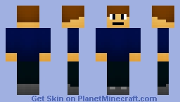 Boy with blue shirt (Shaded wIth new shading technique) Minecraft Skin