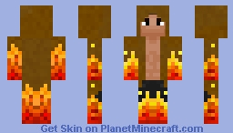 Fire Guy Minecraft Skin