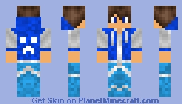blue guy Minecraft Skin
