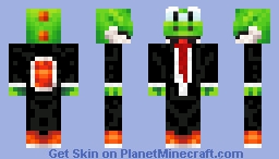 Yoshi In a Suit Minecraft Skin