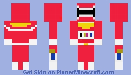 Power Ranger Space Red Minecraft Skin