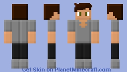 Casual Caboose- Chocolate Block style Minecraft Skin