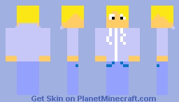 Grey Jacket Blonde Minecraft Skin