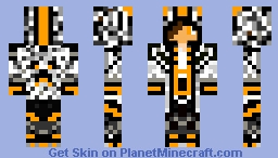 orange-night walker Minecraft Skin