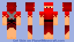 A Red Ninja Minecraft Skin