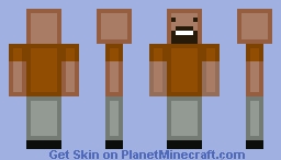 Simple Notch Minecraft Skin