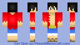 Monkey D Luffy Minecraft Skin