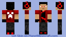 Skin Red and Black Minecraft Skin