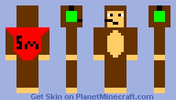 Gaming Nerd Monkey Minecraft Skin