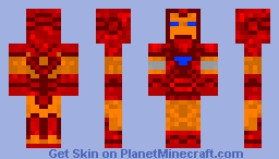 Iron Man MkVI(Movie Armour) Minecraft Skin