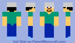 Steve with hat Minecraft Skin