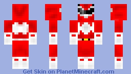 Red Ranger Minecraft Skin