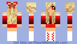 Red dancer girl Minecraft Skin