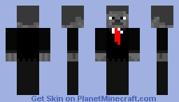 Gray Steve Minecraft Skin