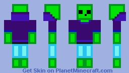 Cool Green Slime Minecraft Skin