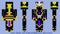 Hanzo Hattori black armor Minecraft Skin