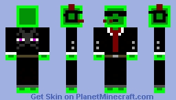 Professional Gamer Slime Minecraft Skin