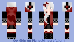 Crimson Girl Minecraft Skin