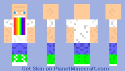 Puking Derp Backwards Minecraft Skin
