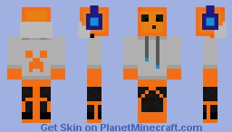 Orange Slime Guy Minecraft Skin