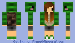 Turtle Girl Minecraft Skin