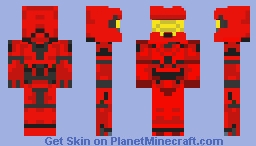 red halo Minecraft Skin