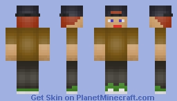 Guy with Basic Shirt and Jeans ! + Cap and [Shaded !] Minecraft Skin
