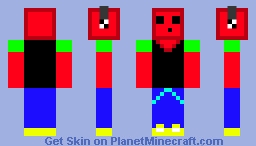 Colored Gamer Slime Minecraft Skin