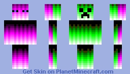 Charged Creeper&Ender Minecraft Skin
