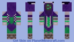 Apocrean Obsidian Hood Minecraft Skin