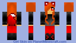 Red Fox Girl Minecraft Skin