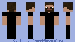 black steve Minecraft Skin