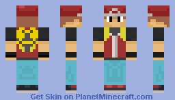 pokemon trainer red Minecraft Skin