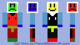 Four Face Minecraft Skin
