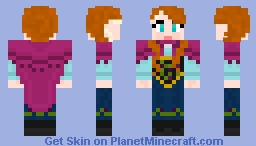 Anna of Arendelle - Frozen Minecraft Skin