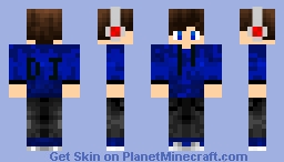 Blue DJ Minecraft Skin