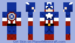 Captain America Minecraft Skin
